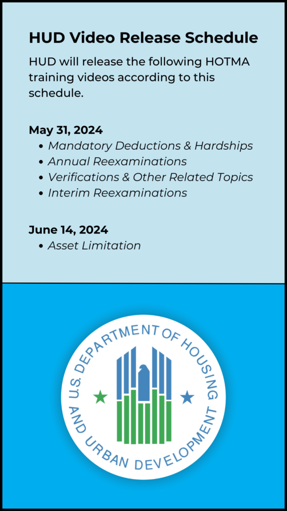 Explore HUD’s HOTMA Training Videos and Resources